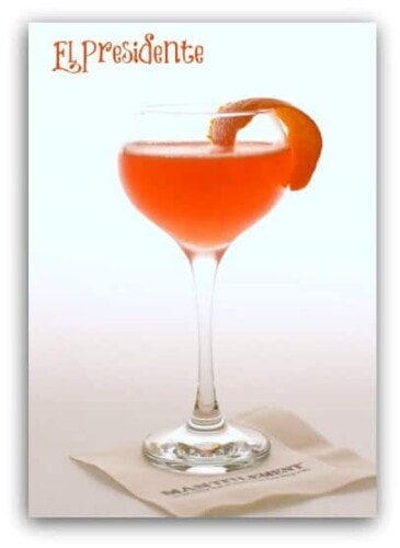 El Presidente Cocktail - A Rum & Pienapple Drink - Mantitlement