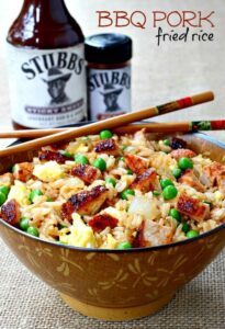 BBQ Pork Fried Rice - An Easy Fried Rice Recipe - Mantitlement