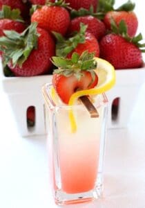 Spiked Strawberry Lemonade Shots | An Easy To Make Drink For Parties