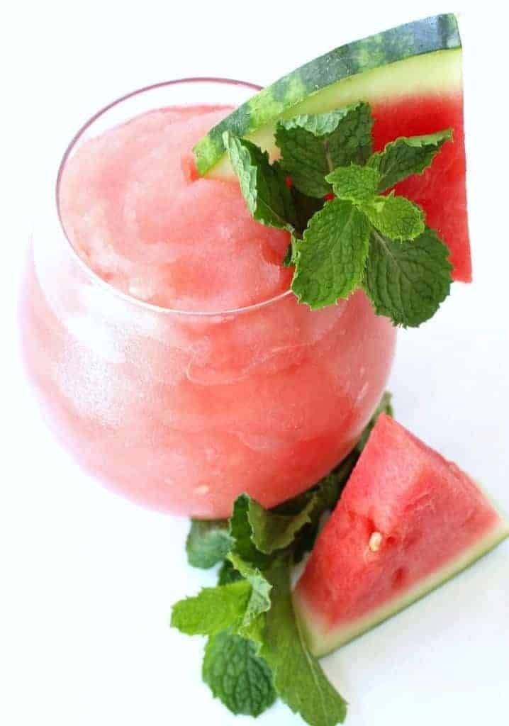 Watermelon Rosé Slushie | A Frozen Rosé Cocktail | Mantitlement
