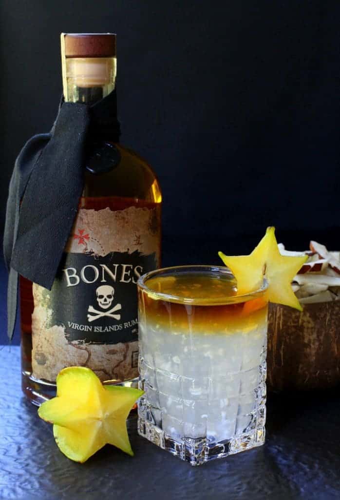 Coconut Rum Floater | A Summer Rum Cocktail | Mantitlement