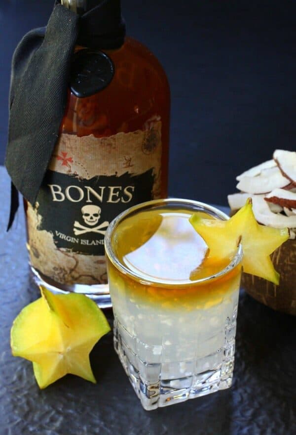 Coconut Rum Floater | A Summer Rum Cocktail | Mantitlement