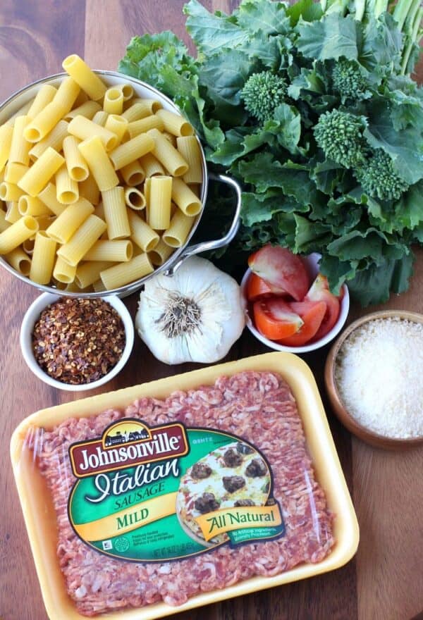 Rigatoni with Sausage and Broccoli Rabe | Easy One Pot Pasta Recipe