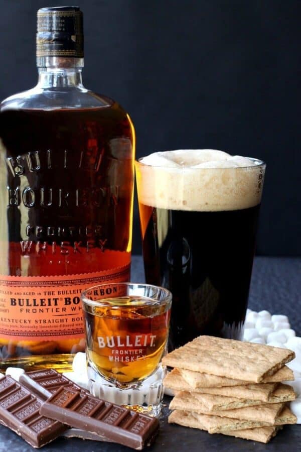 S'mores Porter Boilermaker | A Beer & Whiskey Drink | Mantitlement