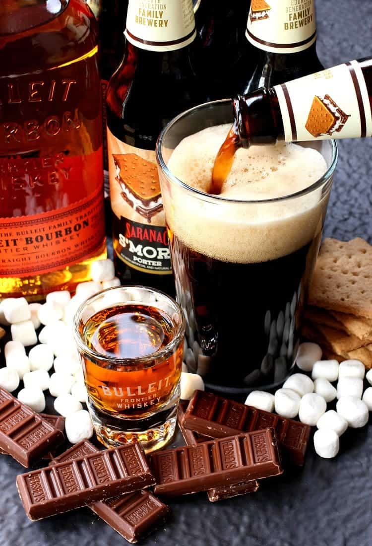 S'mores Porter Boilermaker | A Beer & Whiskey Drink | Mantitlement