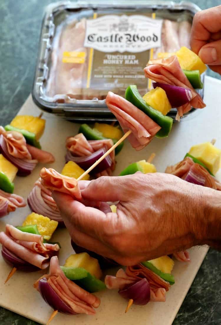 Hawaiian Ham Kabobs - Mantitlement