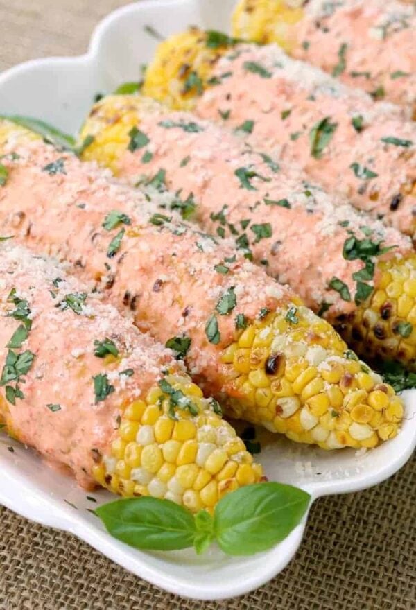 Grilled Italian Street Corn | An Italian Twist On Mexican Street Corn