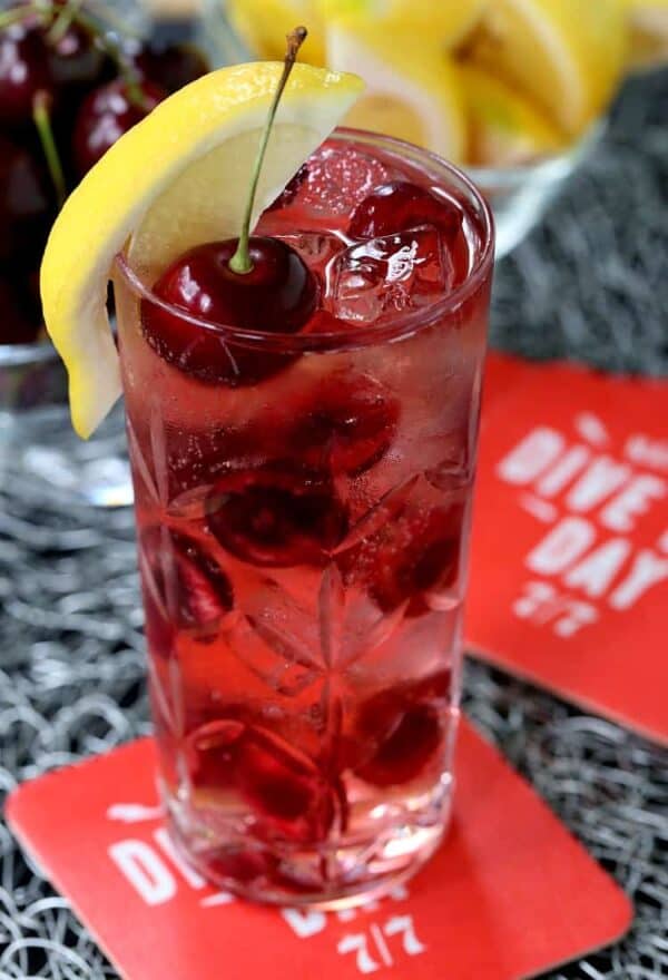 Cherry Bomb 7 & 7 Recipe | Twist On A Classic 7 & 7 Drink | Mantitlement