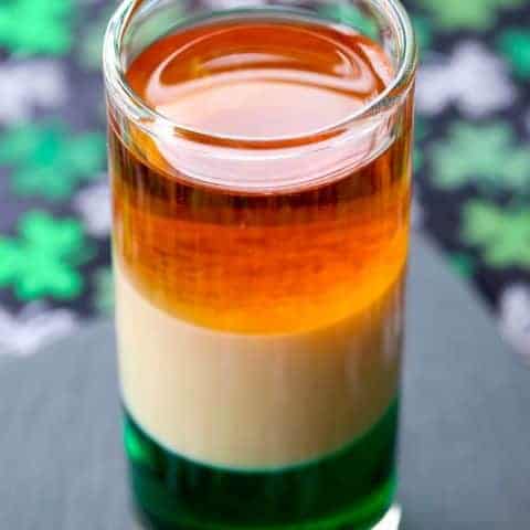 Irish Flag Shot | A Layered Shot Recipe For St. Patrick's Day