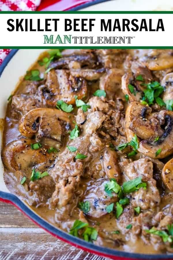 Skillet Beef Marsala | Mantitlement