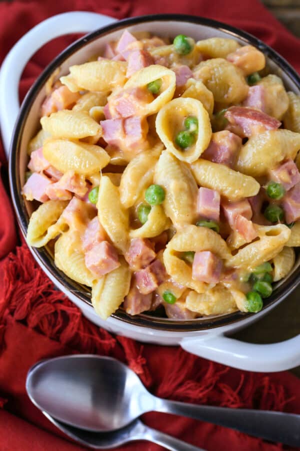 Cheesy Shells and Ham - Mantitlement