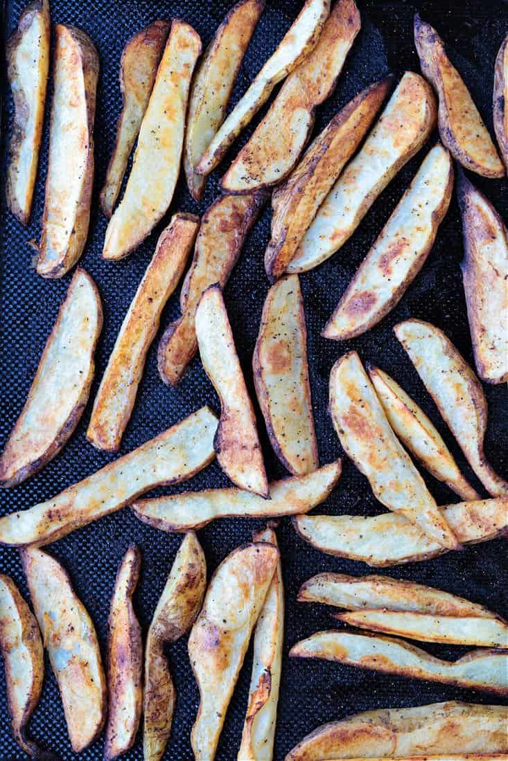 Crispy Baked Steak Fries | Mantitlement