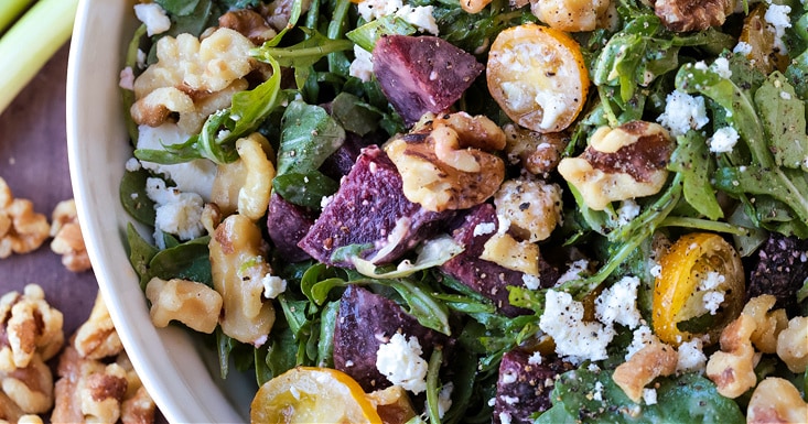 Arugula Salad With Creamy Maple Dressing | Mantitlement
