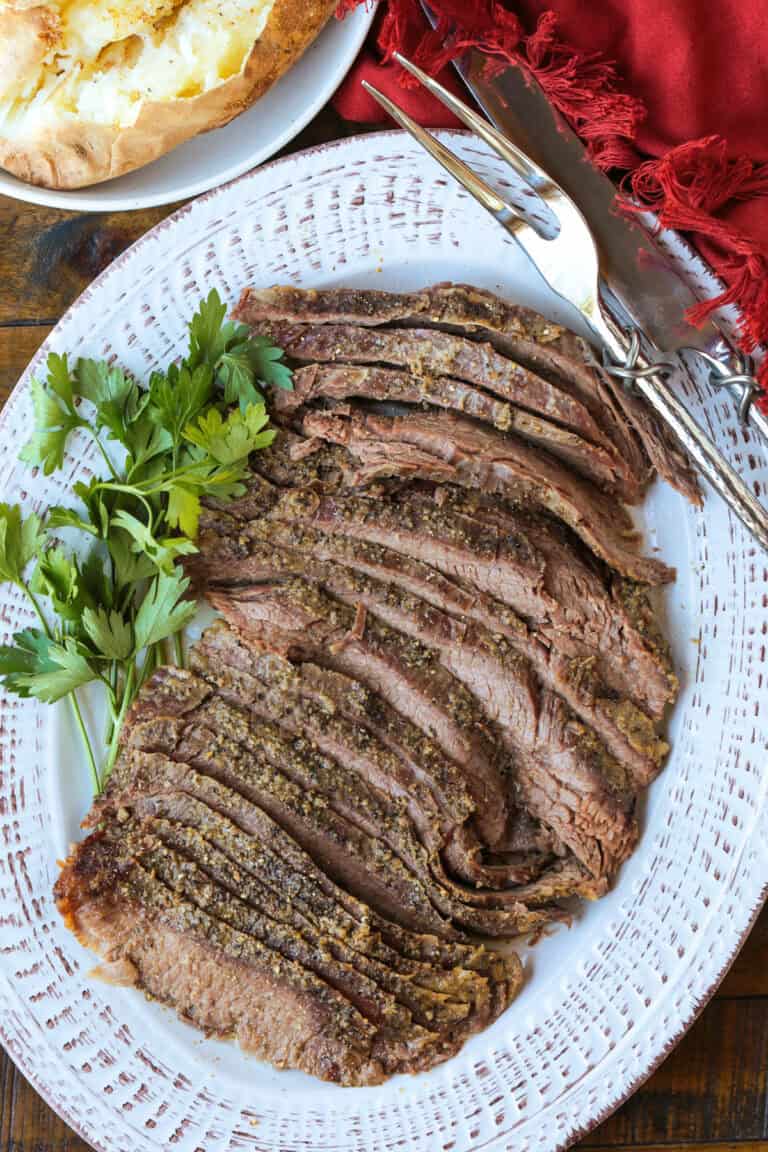 Slow Cooker Flank Steak Mantitlement