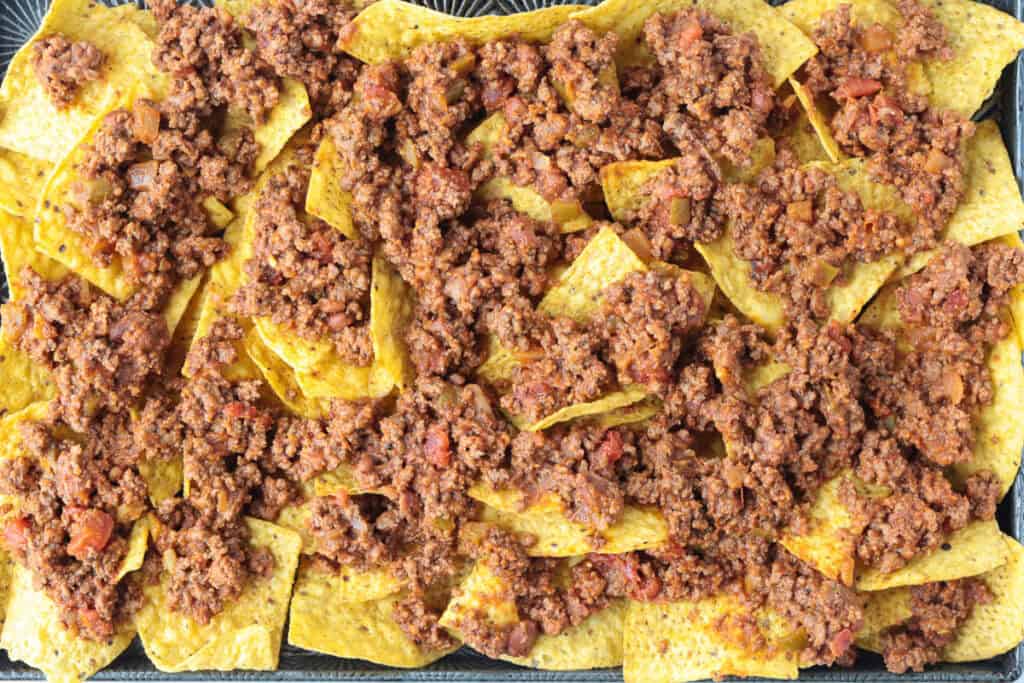 Ground Beef Nachos - Mantitlement