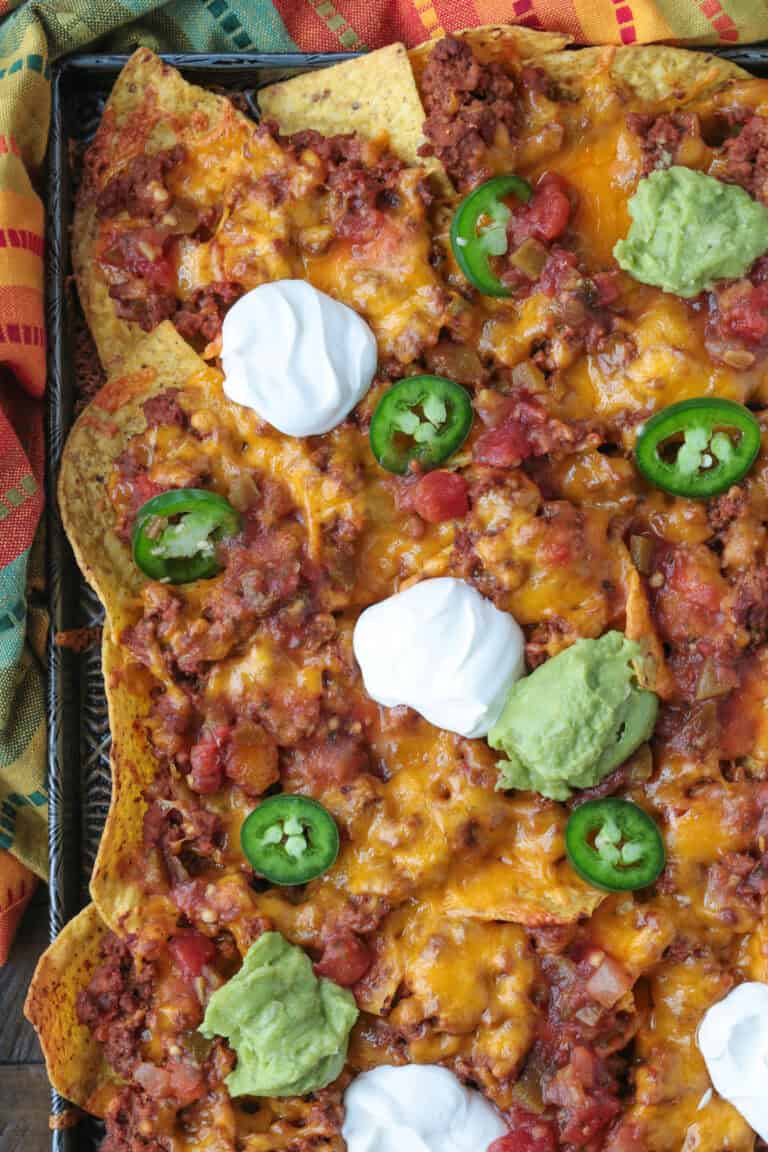 Ground Beef Nachos - Mantitlement