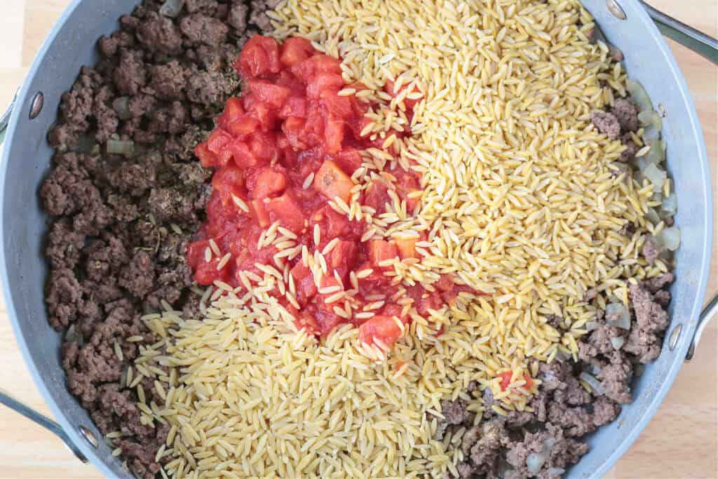 Spinach and Beef Orzo | Mantitlement